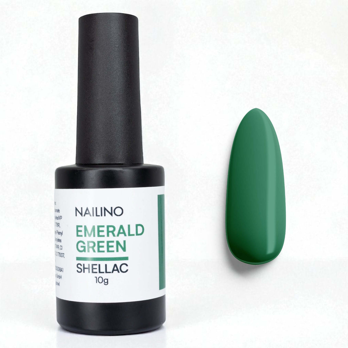 NAILINO Shellac Emerald Green – Smaragdgrün Gel Polish | Swiss Design